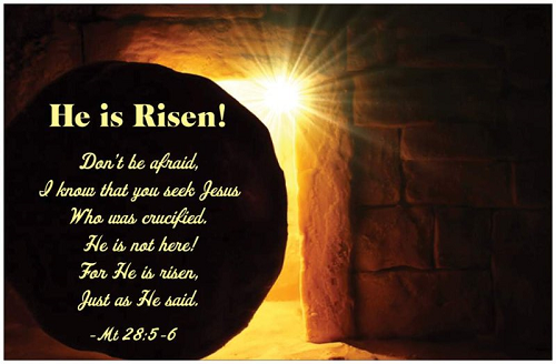 WORD4TODAY - Daily Bible Verse: Happy Easter - Jesus Christ is Risen