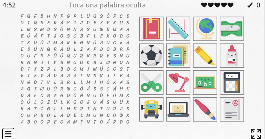 Audición y Lenguaje is coming...: VUELTA AL COLE: Sopa de letras
