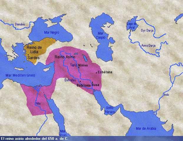 Clases para estudiar historia antigua.: Asirios mapas históricos