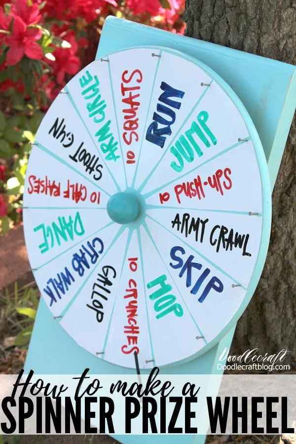 How to Make a DIY Spinner Prize Wheel!