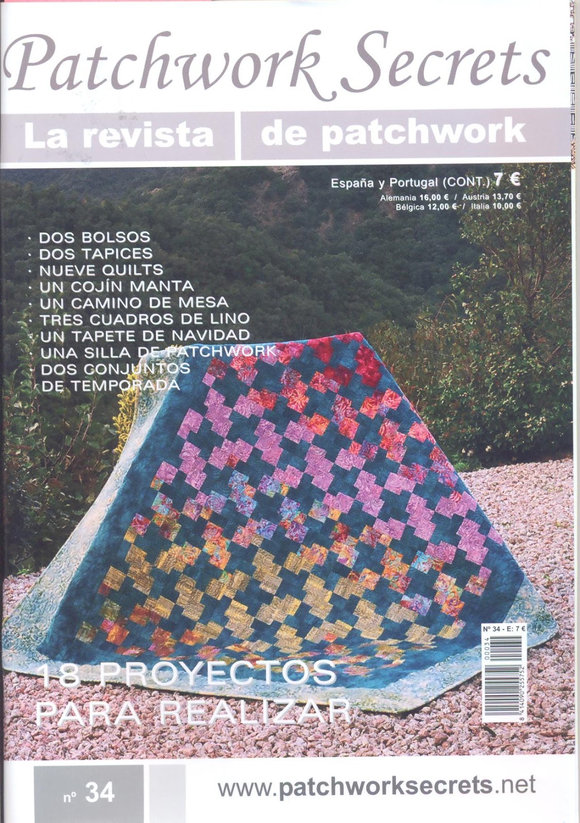 Luz Weber: Revista Patchwork Secrets nº 34