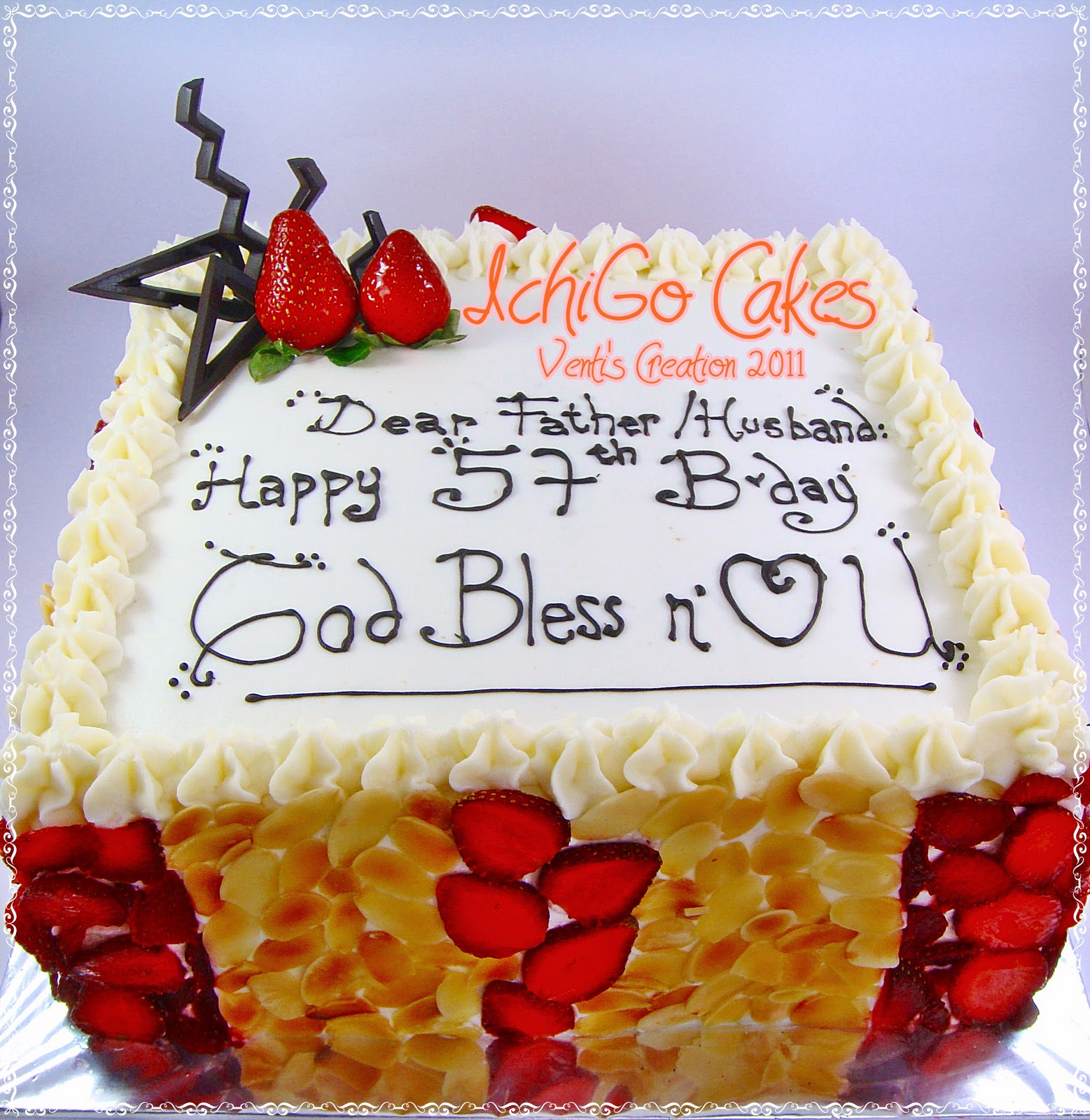 IchiGo Cakes by Venti: Fruit Cake for Mr. Akong