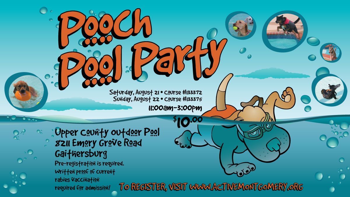 Montgomery County Updates: Upper County Outdoor Pool Open for Pooch ...