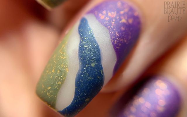 NAIL ART: Speckled Free Hand Negative Space Nails - Prairie Beauty