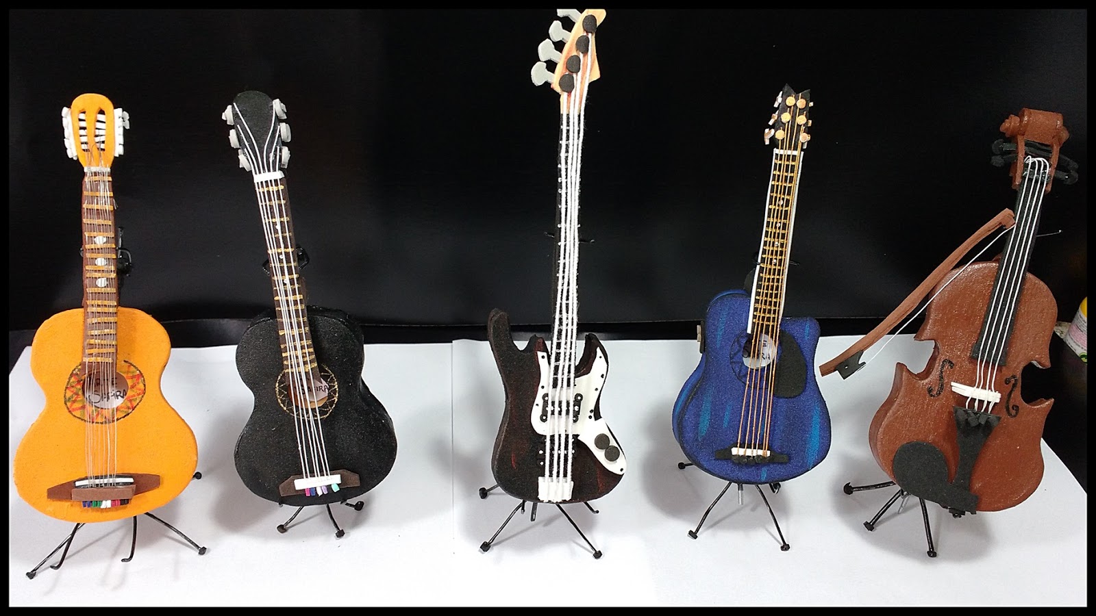 Arte Safira: Molde da Viola caipira de eva