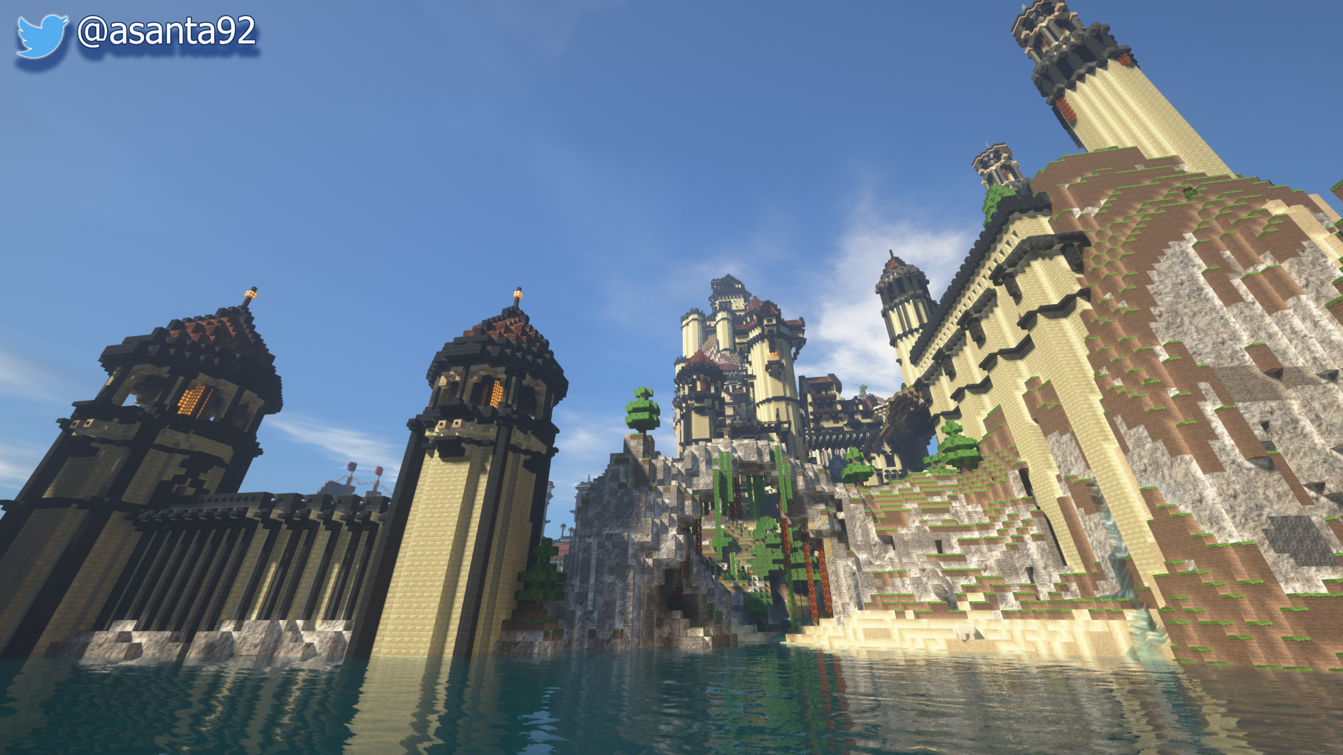 Avance 1: Black Castle Island en Minecraft.