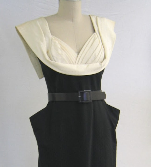 Pintucks: 1950's Shelf Bust Dress: Miss Hollywood Jr.