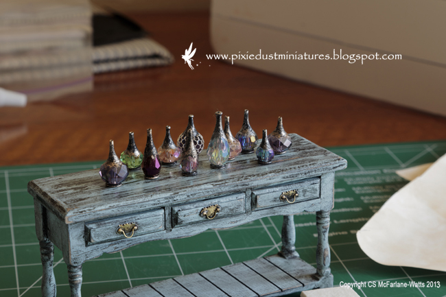 Pixie Dust Miniatures: My Workspace - Potion tables