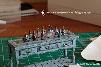 Pixie Dust Miniatures: My Workspace - Potion tables