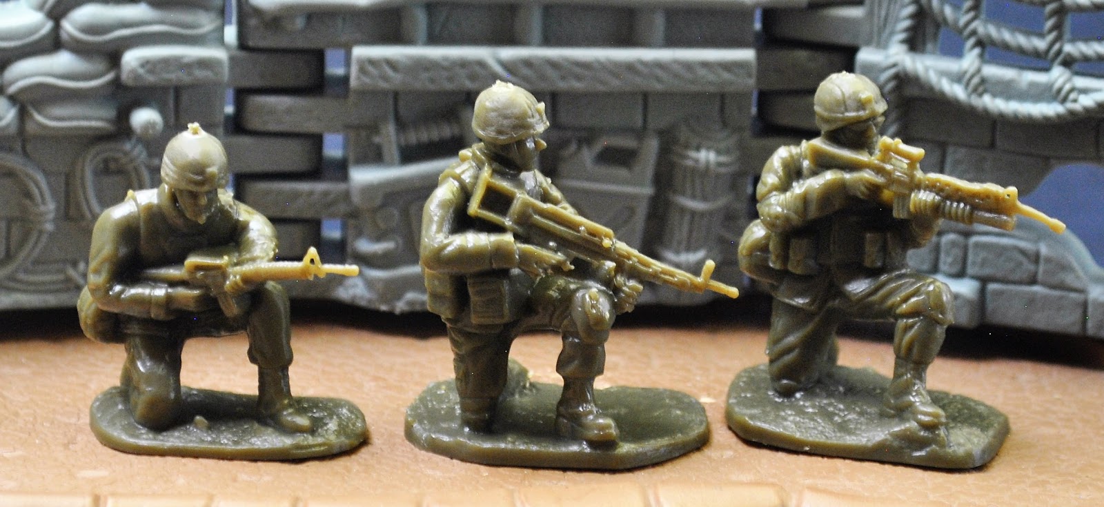 Modern Army Men: Armies in Plastic U.S. Marines and Taliban.