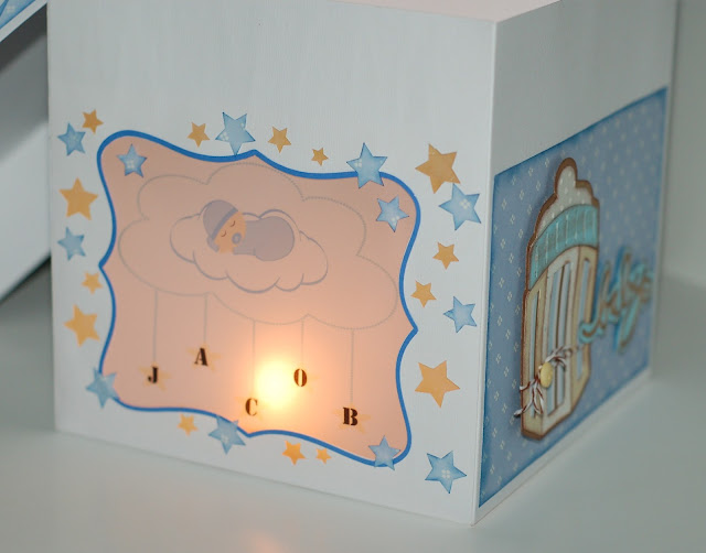 Paper Creations by Kristin: Baby Light Box Cube with Album