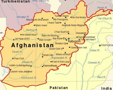 Political Map of Afghanistan Regions Pictures | Middle East Countries ...