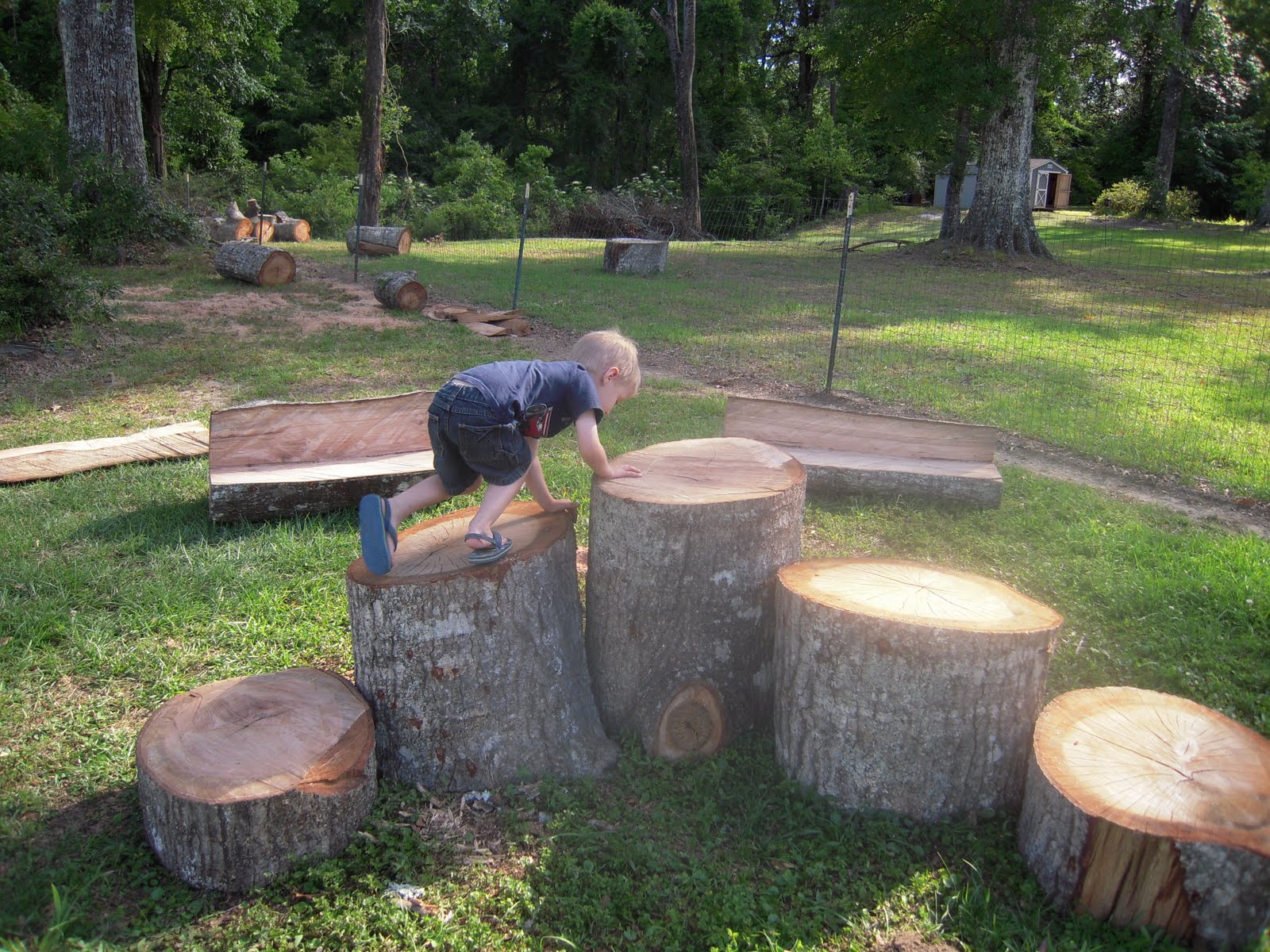 La-La's Home Daycare: Building Our Natural Play Area - Part 2
