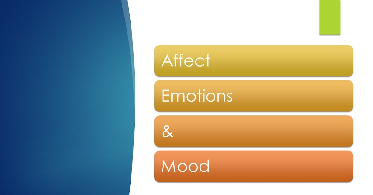 PSYCHOLOGY Concepts and Theories: Affect, Emotions, Mood in Psychology