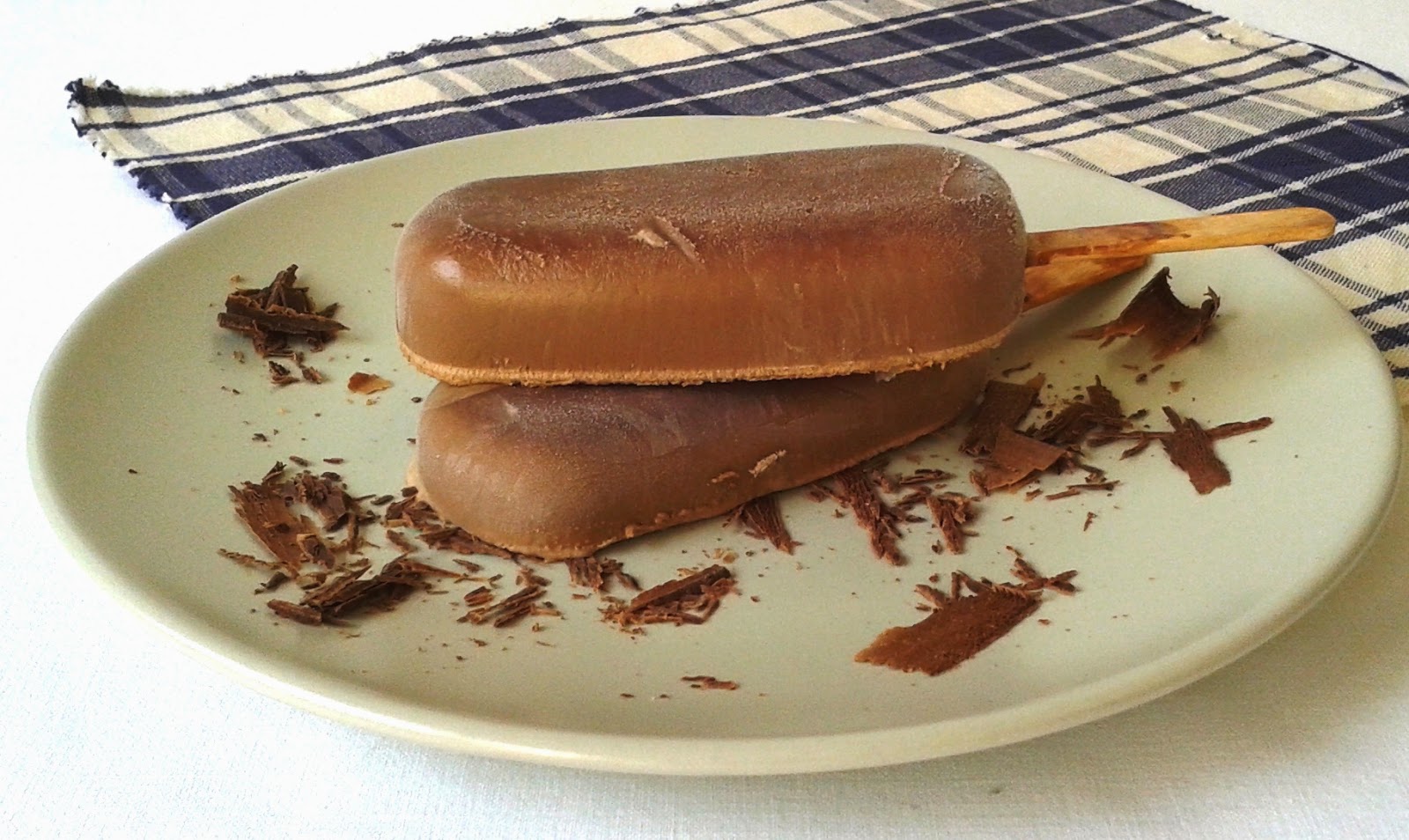 Picolé de chocolate