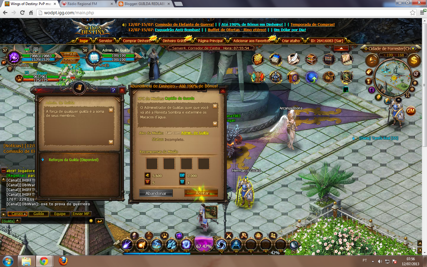 GUILDA REDLABEL: MISSÕES DA GUILDA