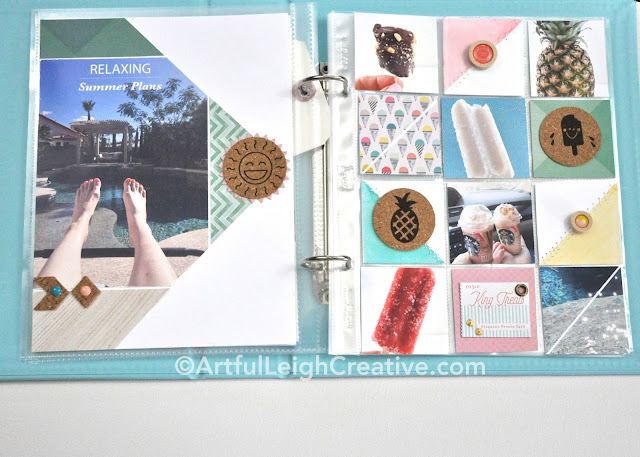 ARTFUL LEIGH: #LittleSummerJoy 6x8 Project Life Album Pages for Prompt 2