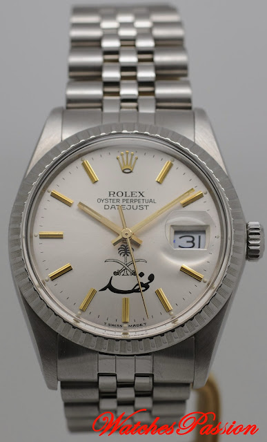 Watches Passion: Rolex Datejust Saudi Logo with King Fahd Signature