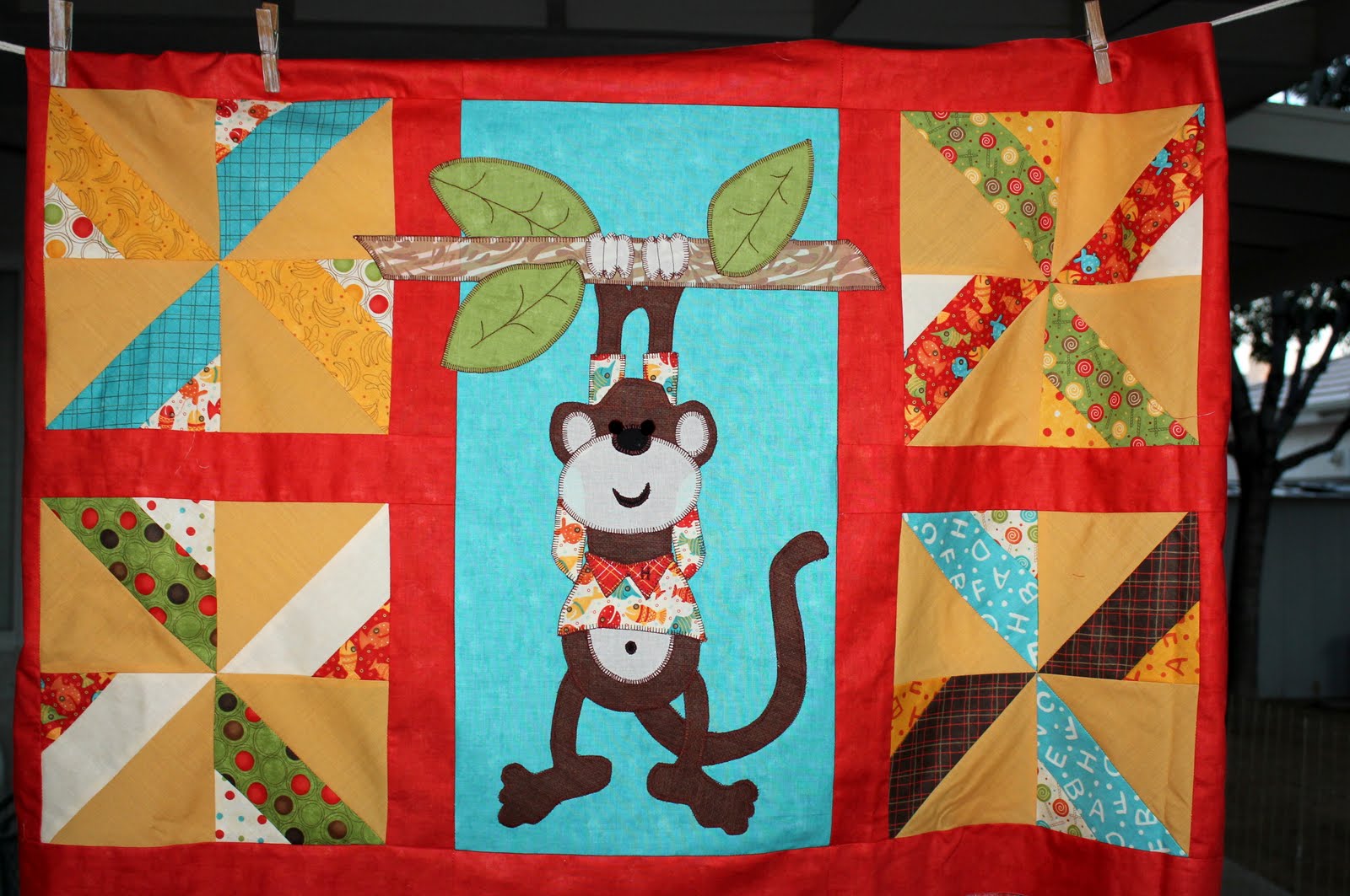 Just Let Me Quilt: A Monkey Quilt