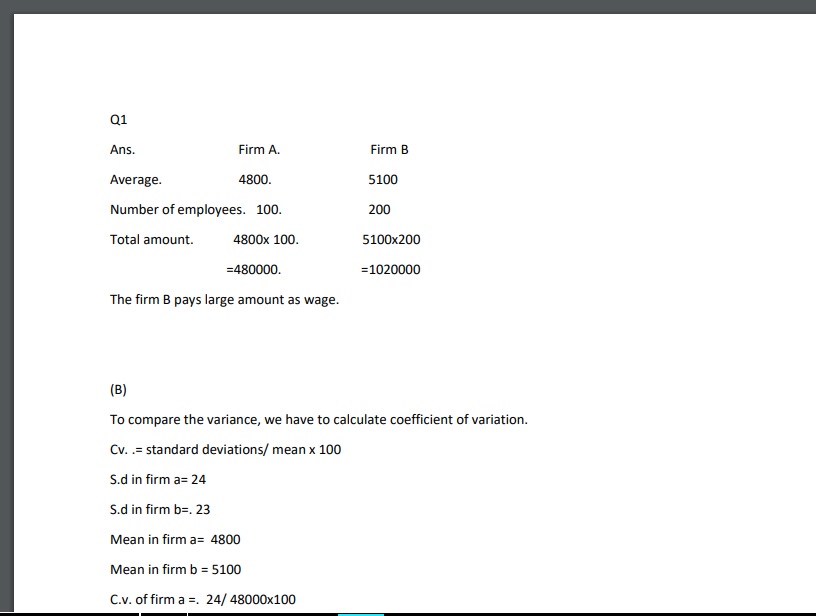 BCOC – 134: Business Mathematics and Statistics assignment BCOC – 134: Business Mathematics and Statistics assignment
