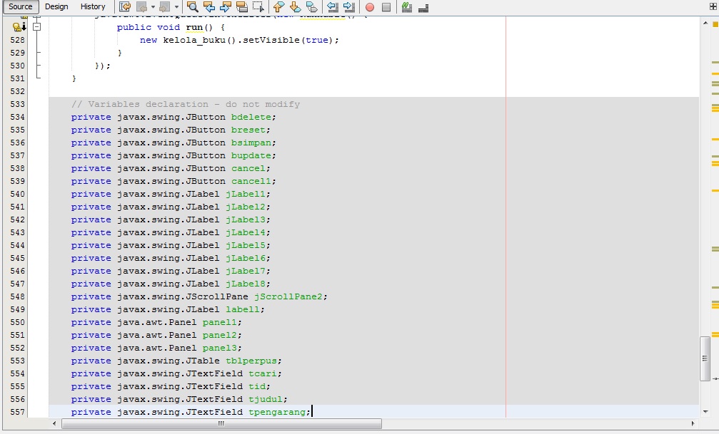 Java neatbeans: Membuat Sistem CRUD dan Search Di Java NetBeans