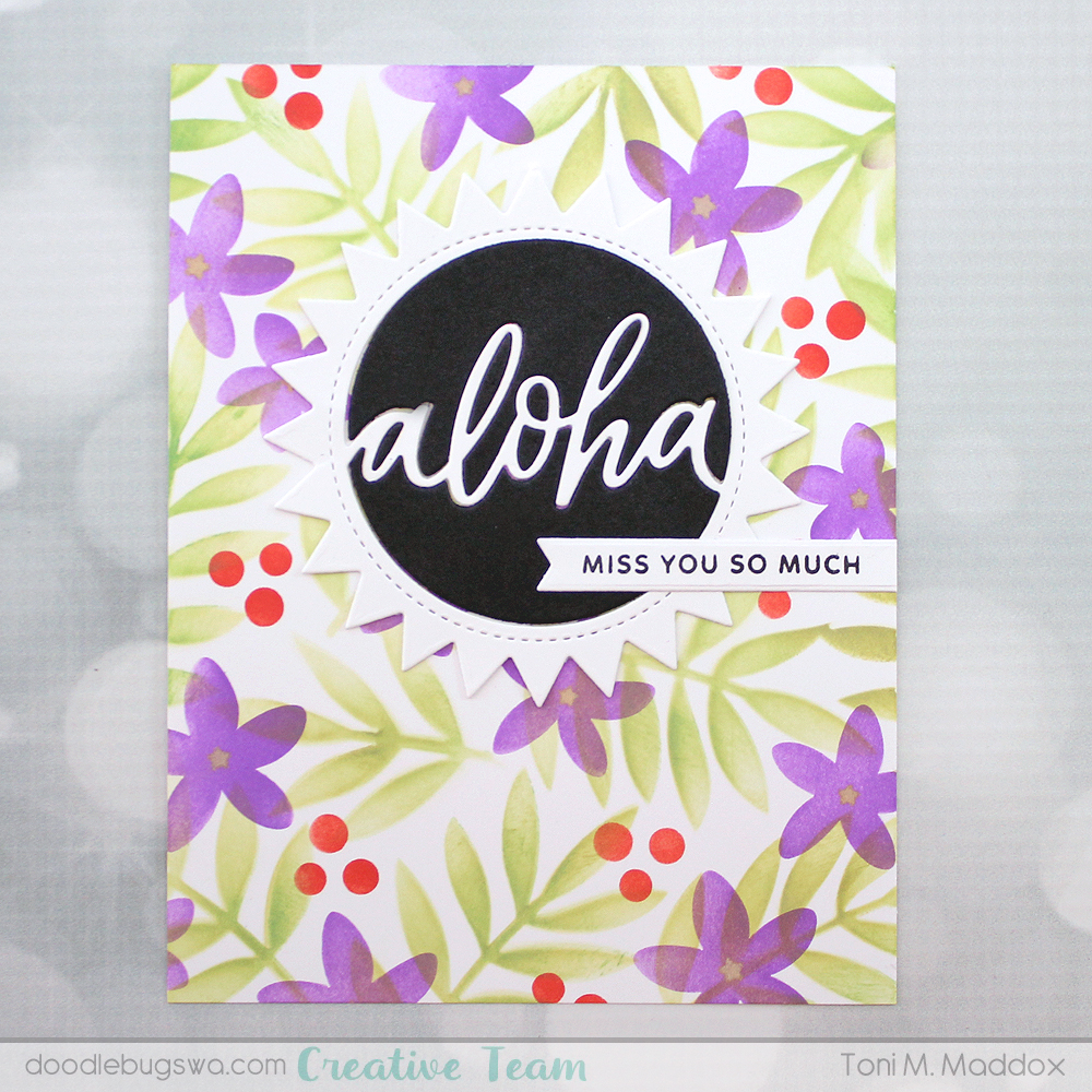 Doodlebugs: Hello from Toni: Pretty Pink Posh Layered Leaves and Flowers