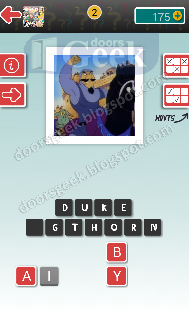 Guess The Cartoon Level 33-2 ~ Doors Geek