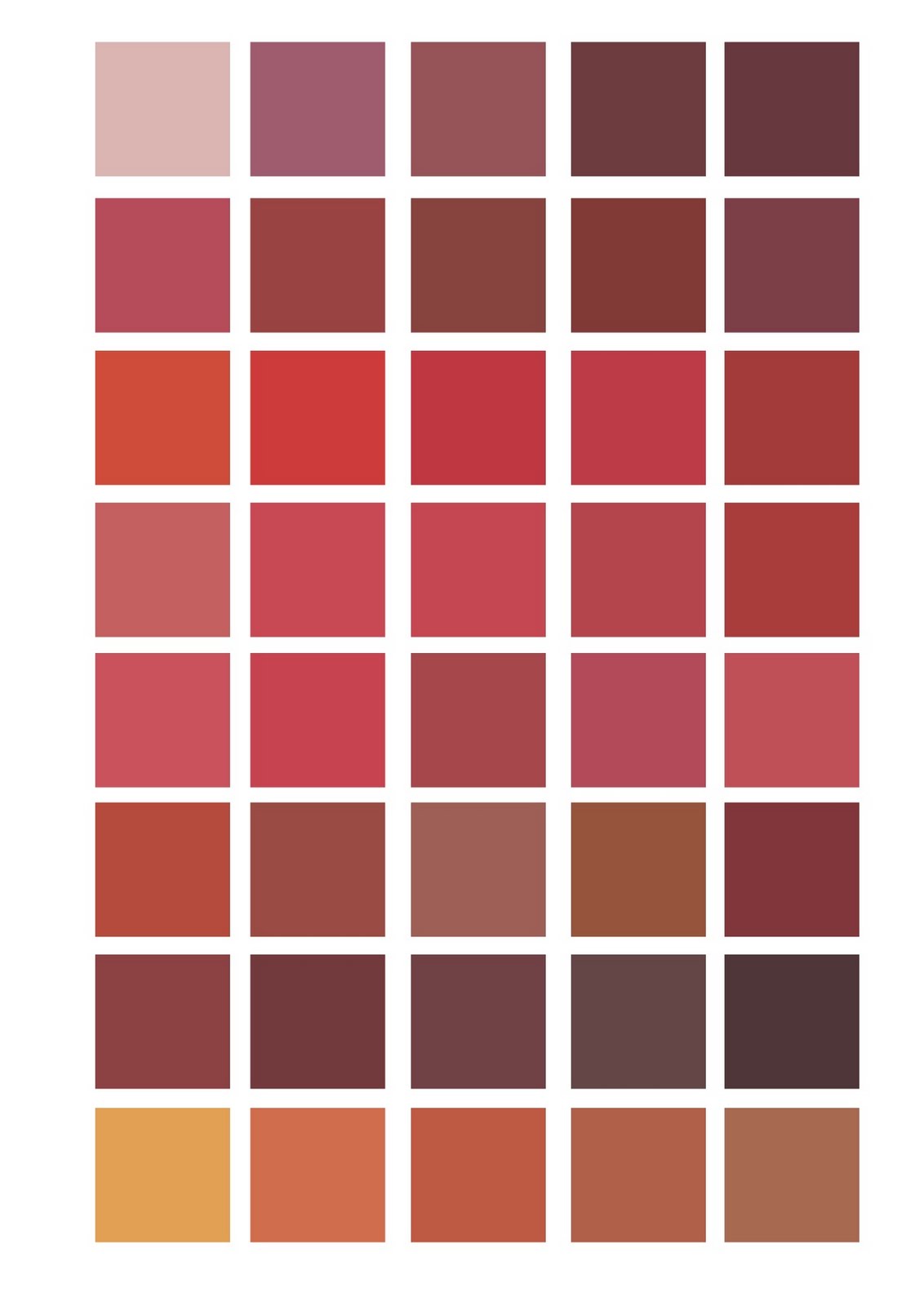 Personal & Professional Development: Tetley's Design Job - Colour Swatches.