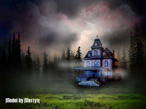 Haunted Dimensions-The Model Papercraft of Ray Keim ~ Diorama Daily