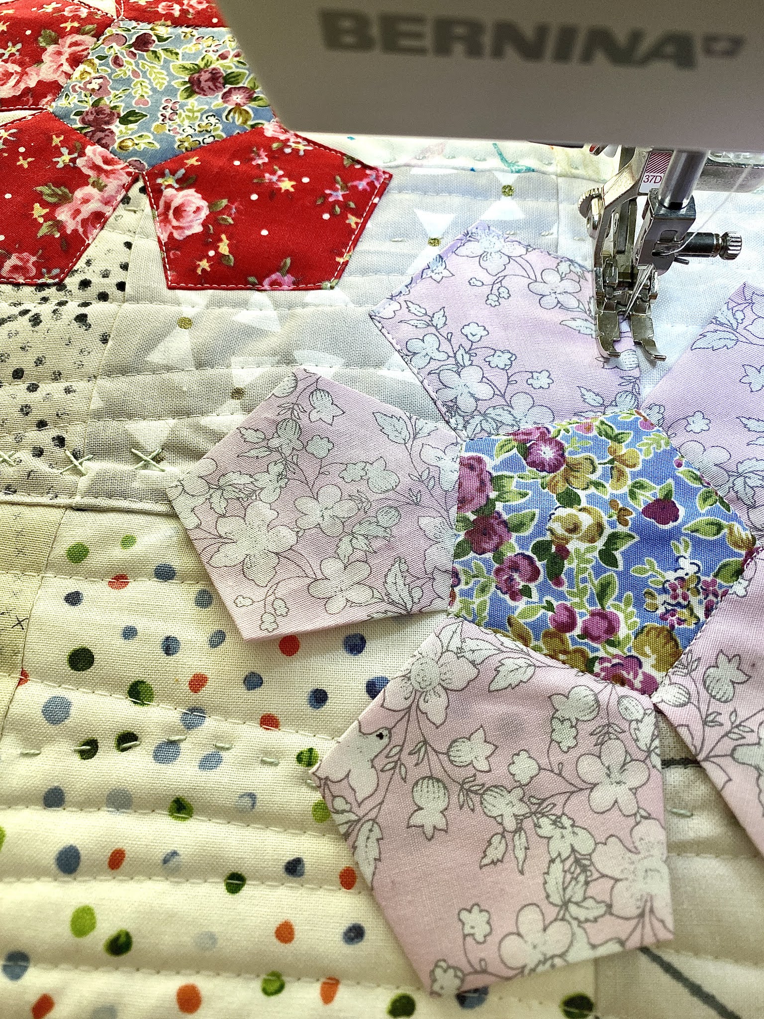 A Pentagon Flower Garden - Samelia's Mum