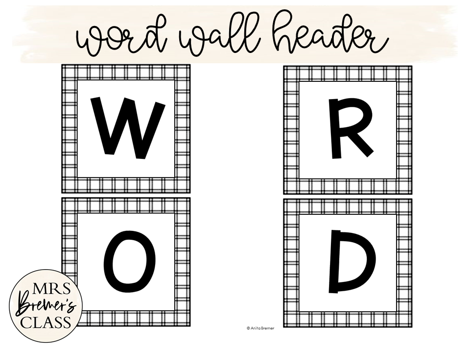 Editable Word Wall featuring Melonheadz Kidlettes | Mrs. Bremer's Class