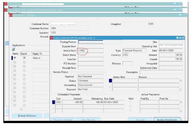 Oracle R12 New features: R12 AR Refund Functionality