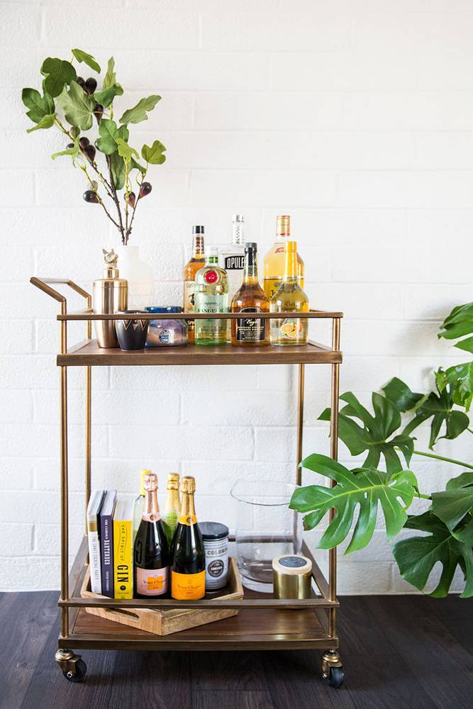 Bar Cart Inspiration - Organized Mess