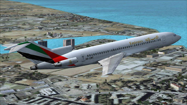 Texturas Brasileiras: Emirates A6-EMC Boeing 727-200