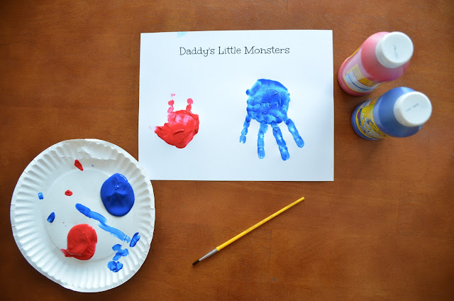Daddy's Little Monsters Craft-- Free Printable! ~ I'm No Domestic Goddess