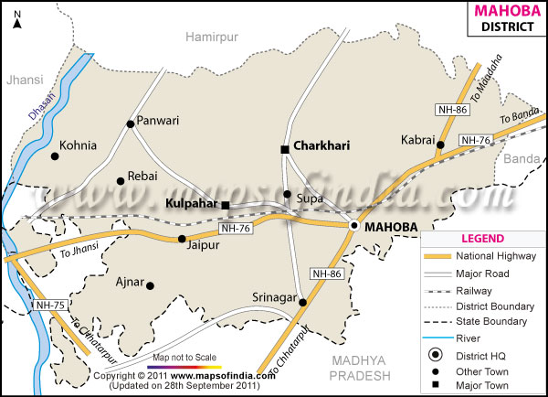 Ramkumar Rawat -Belatal Mahoba: District Map Belatal Mahoba
