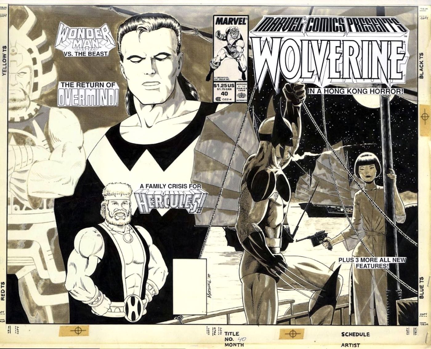 Marshall Rogers original art - Marvel Comics Presents #40 cover ...