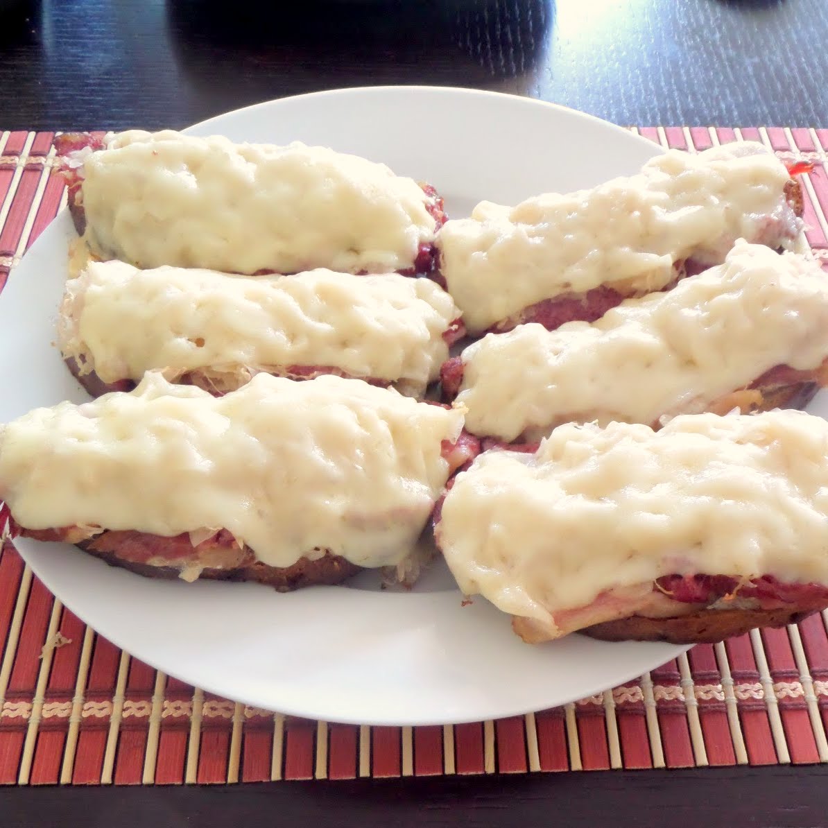 Open Faced Reuben Melts | Joybee, What's for Dinner?