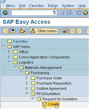 How to Create RFQ - Request for Quotation in SAP MM - T Code - ME41