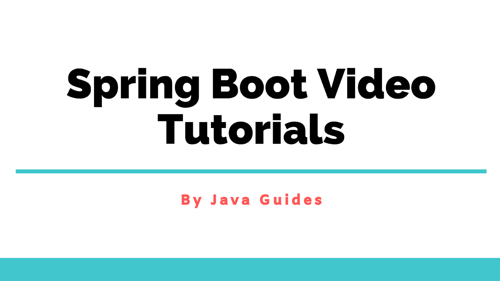 Spring Boot Video Tutorial 8313