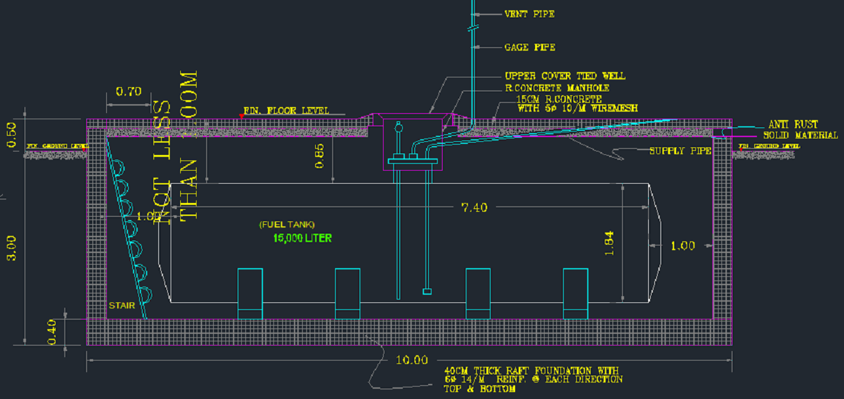 Fuel tank autocad structural and architectural details dwg - the ...