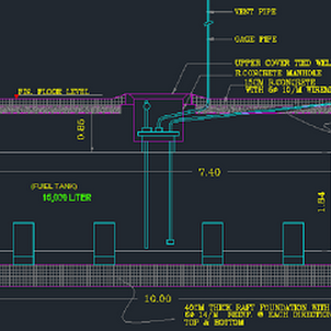 Fuel tank autocad structural and architectural details dwg - CEngineer ...