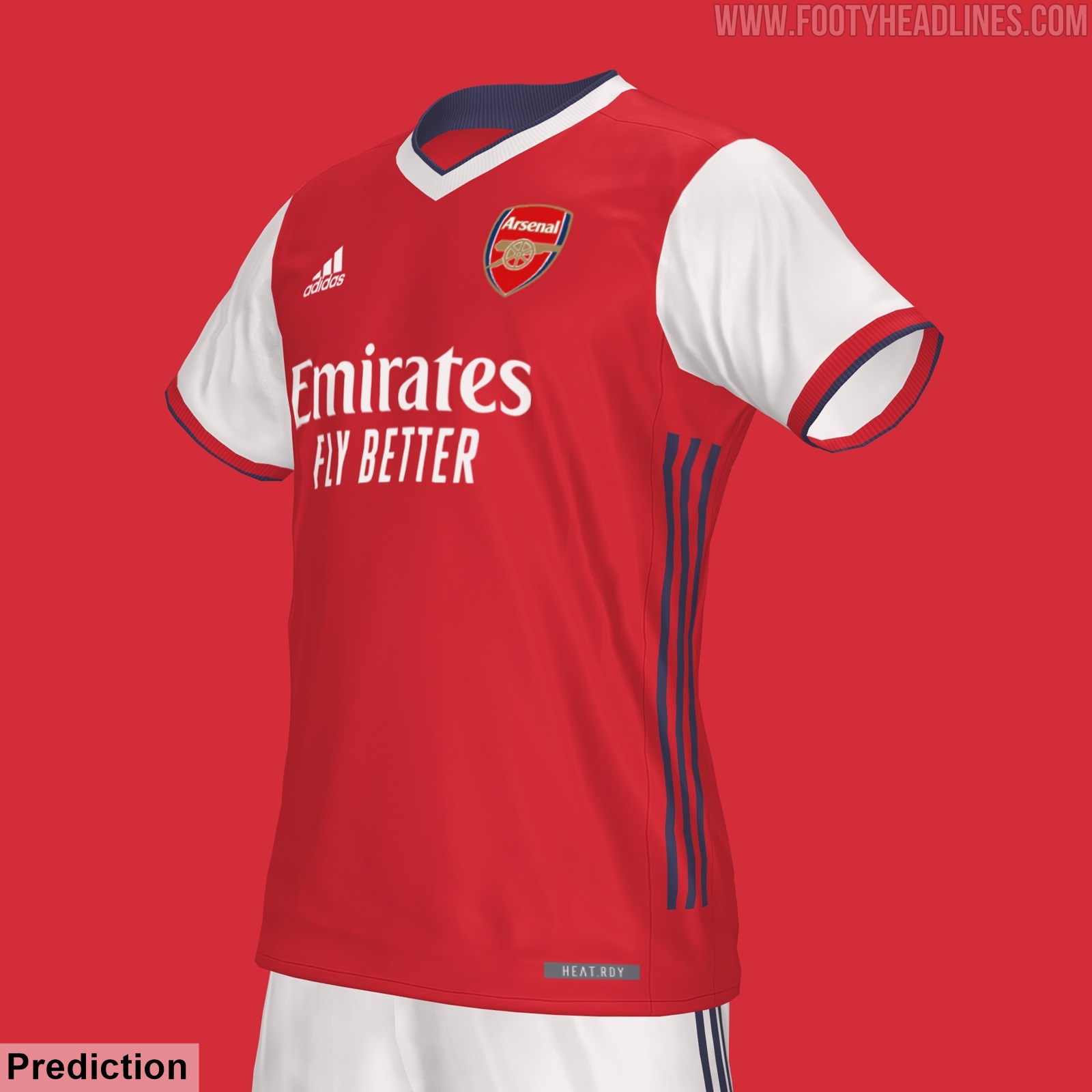 Red, White & Navy Colors Of Arsenal 21-22 Home Kit Leaked By 21-22 ...