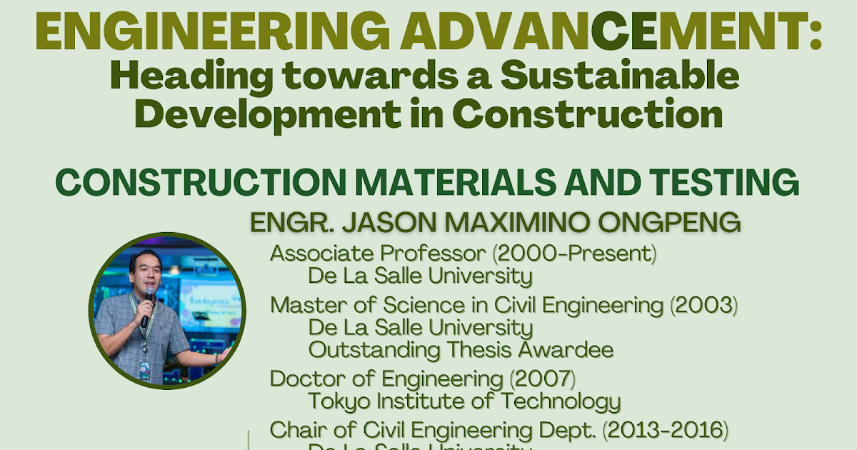 Civil Engineering Dept., DLSU-Manila - AnimoCIVnews:Online: DLSU ...