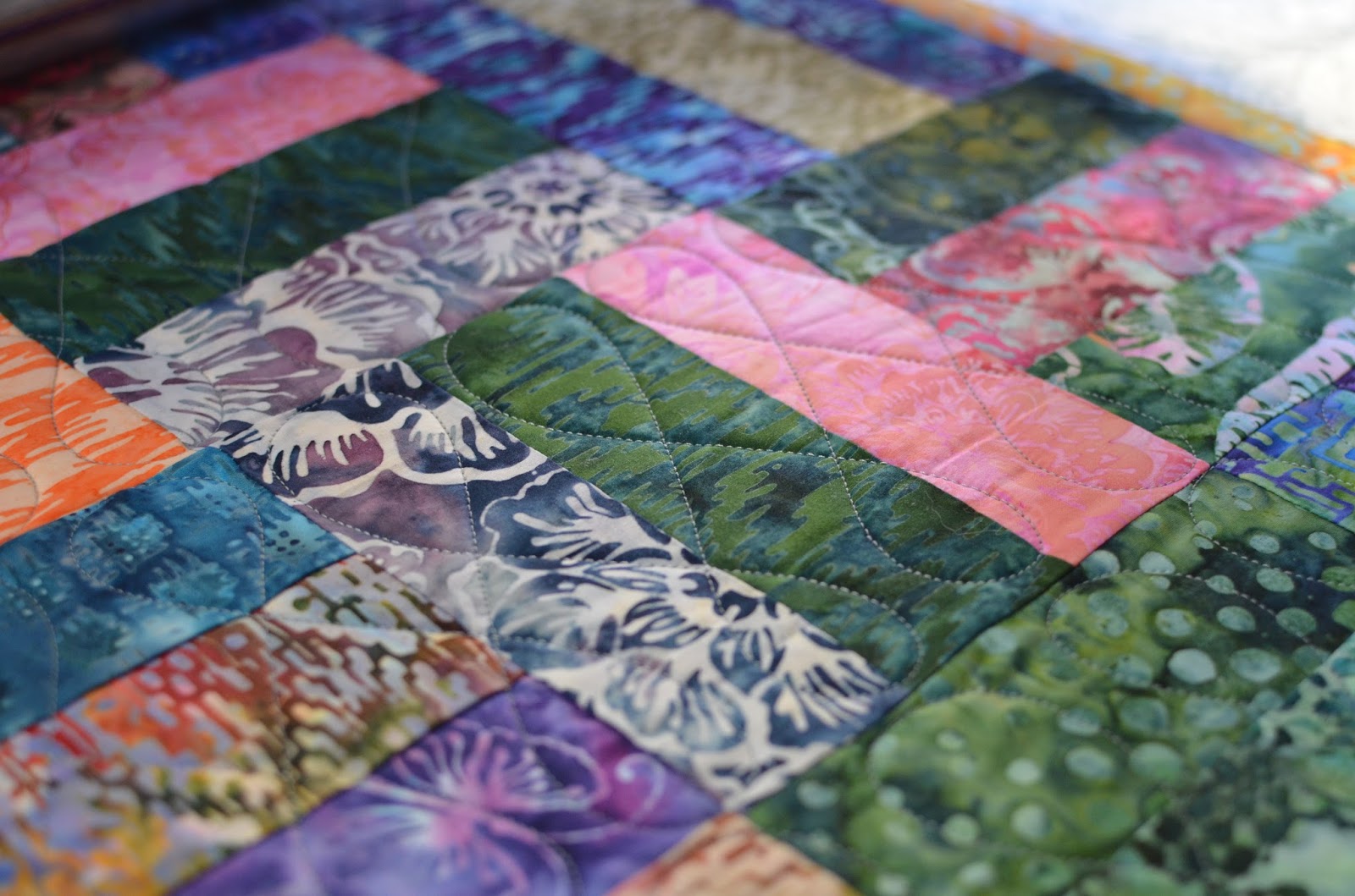 Oh Sew Loved: Alice's Batik Strip Quilt