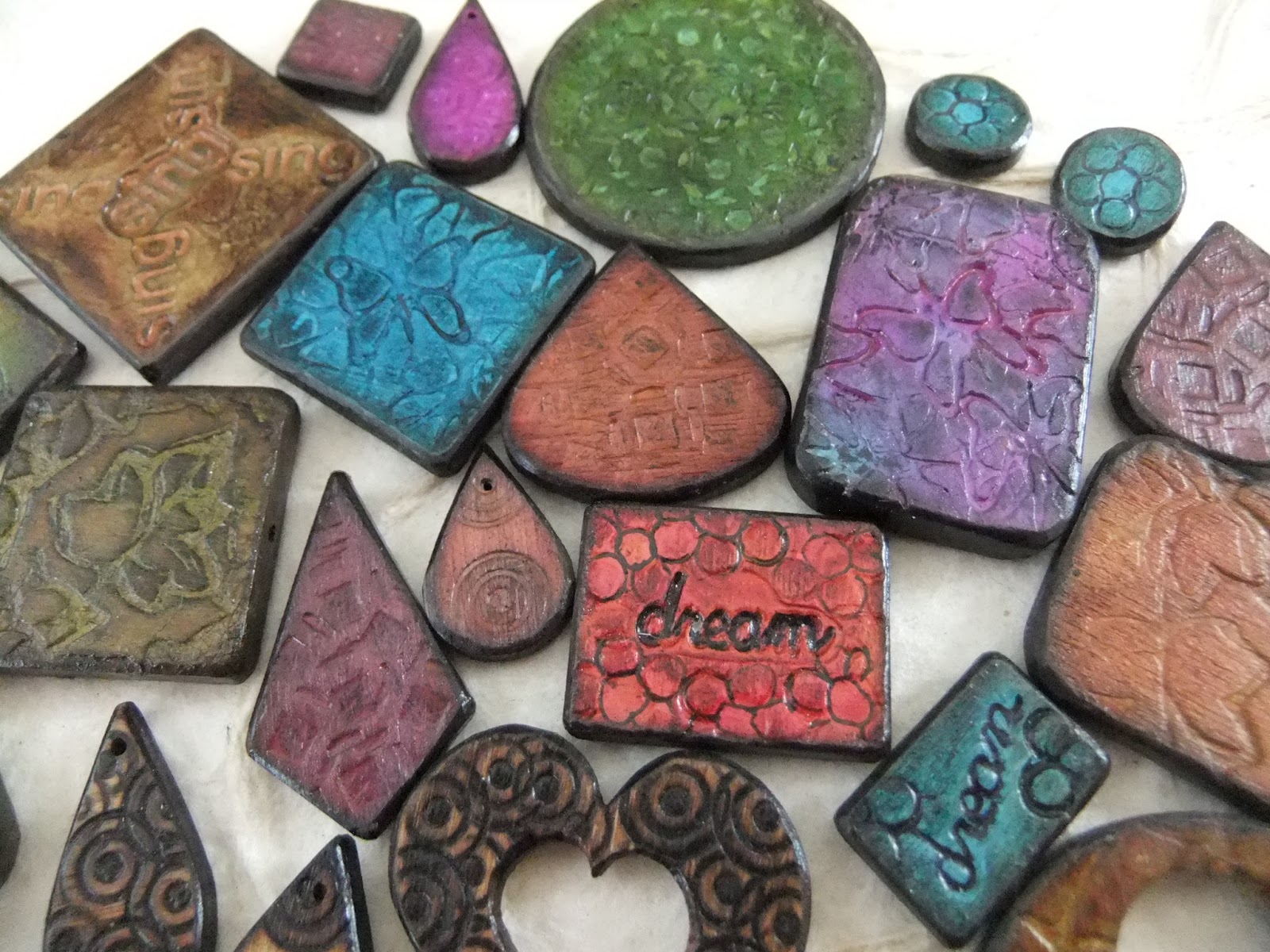 Creative Soul and Home: New: Embossed Wood ART Tiles!