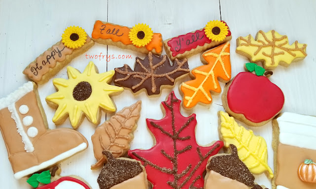 Two Frys: Pumpkin Maple Fall Theme Cookies