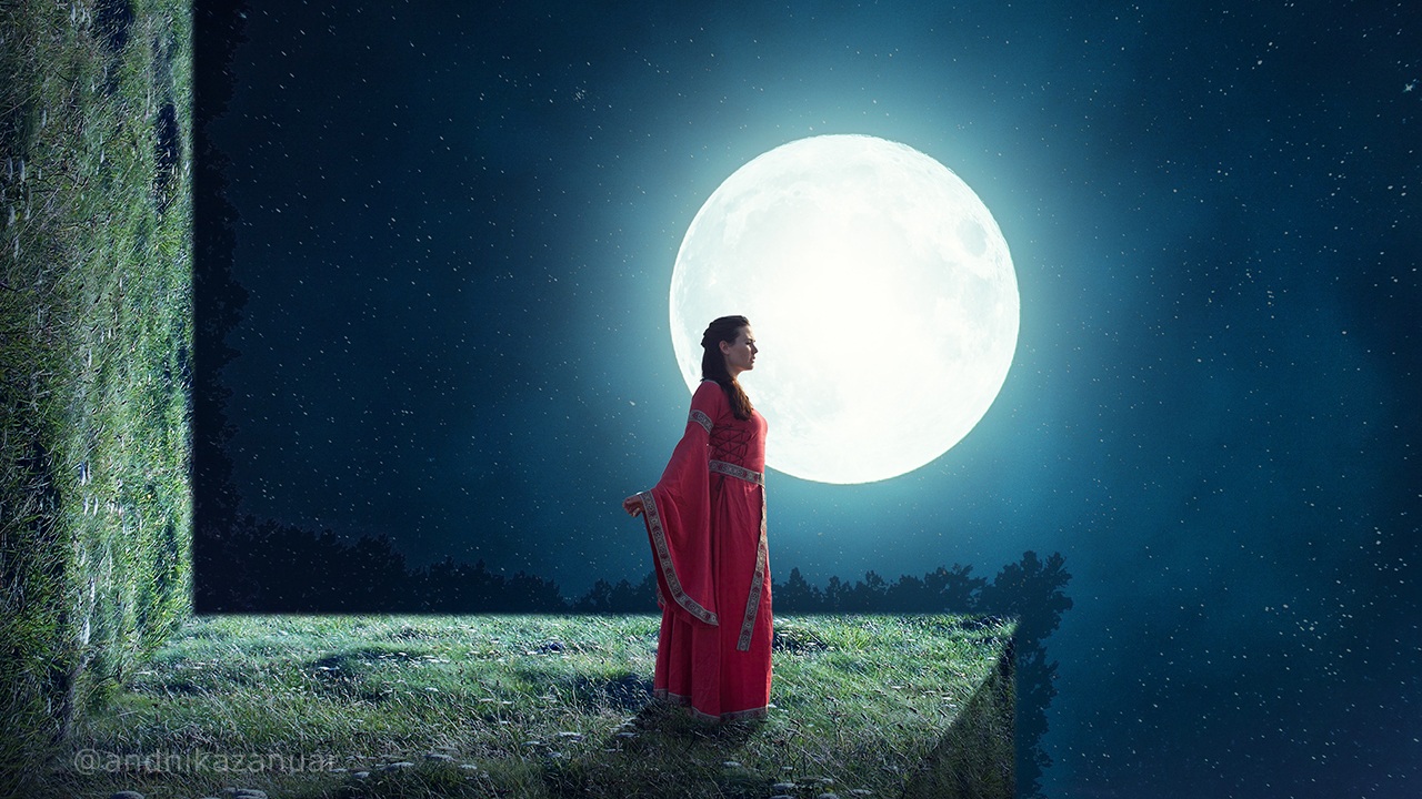 Find The Moon V2 - Photoshop Tutorial Compositing & Dreamy Manipulation ...