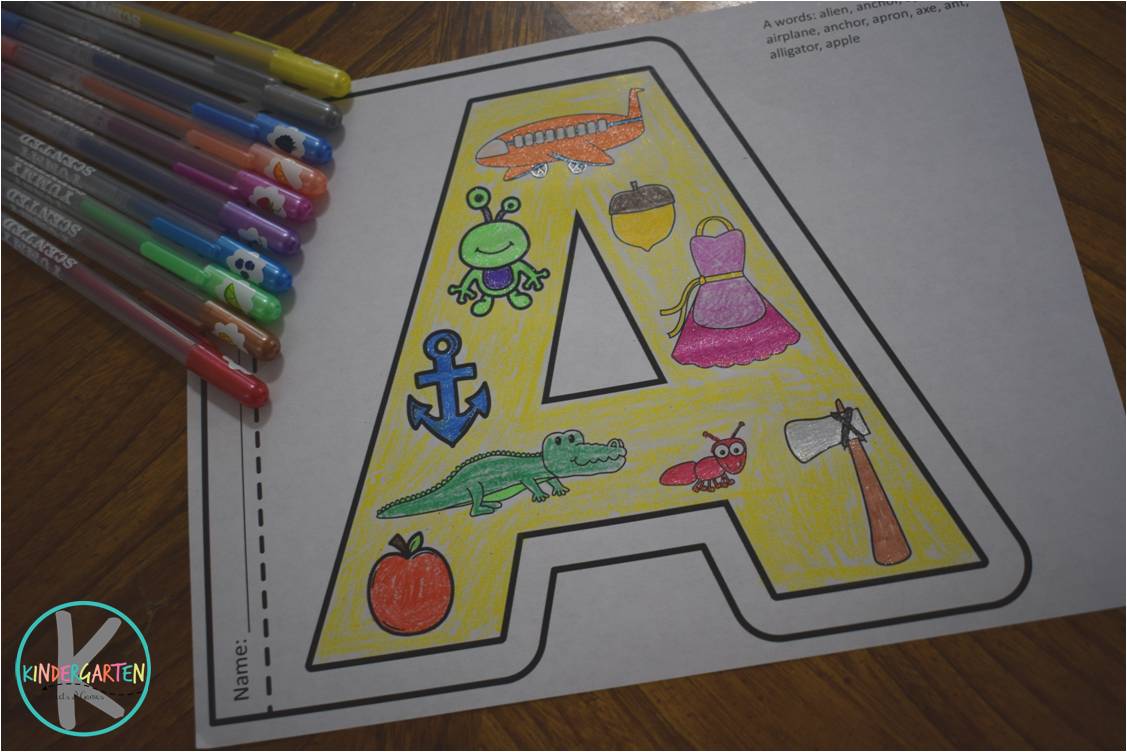 Kindergarten Worksheets and Games: FREE Alphabet Coloring Pages
