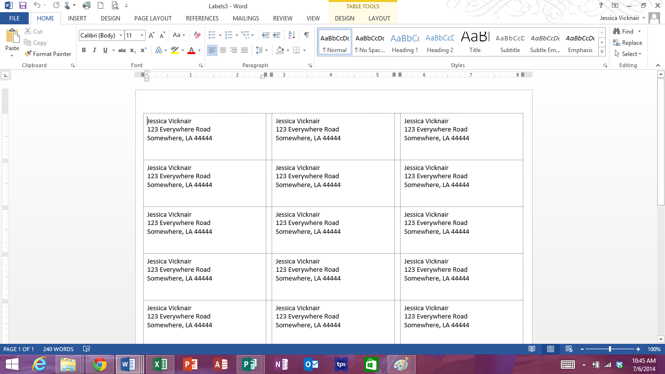How to Make Labels Using Microsoft Word | Pride and Primary